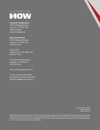 DNOW Electrical Products | PDF