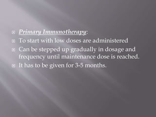Allergen specific immunotherapy | PPTX