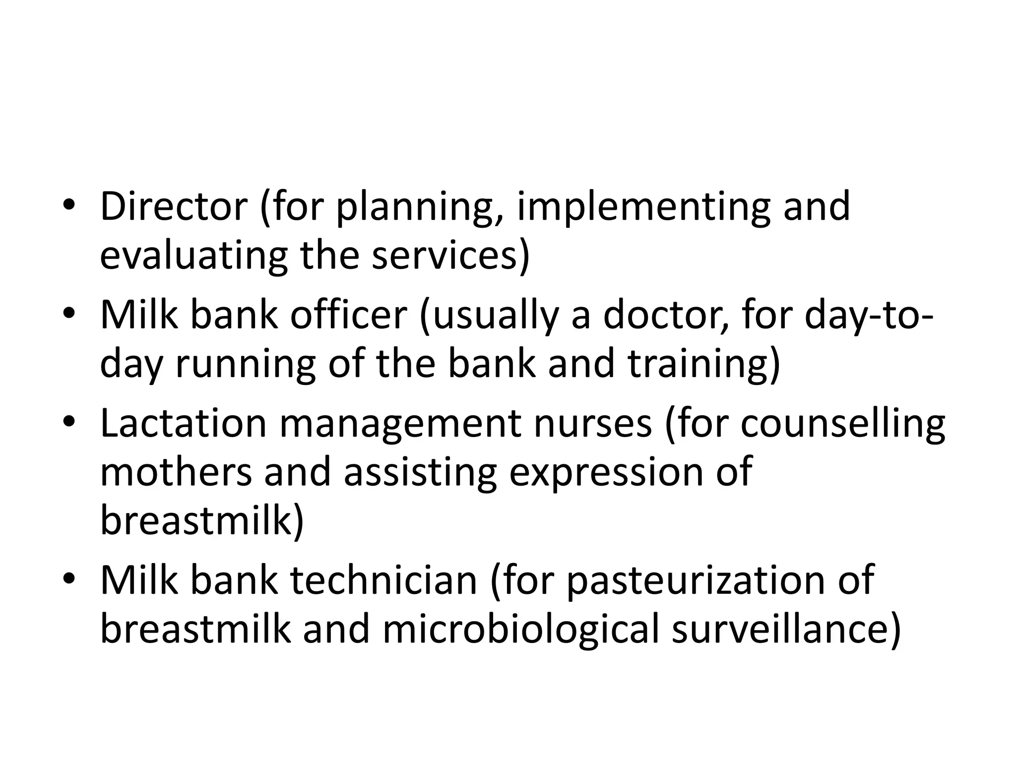 HUMAN MILK BANKING | PPTX