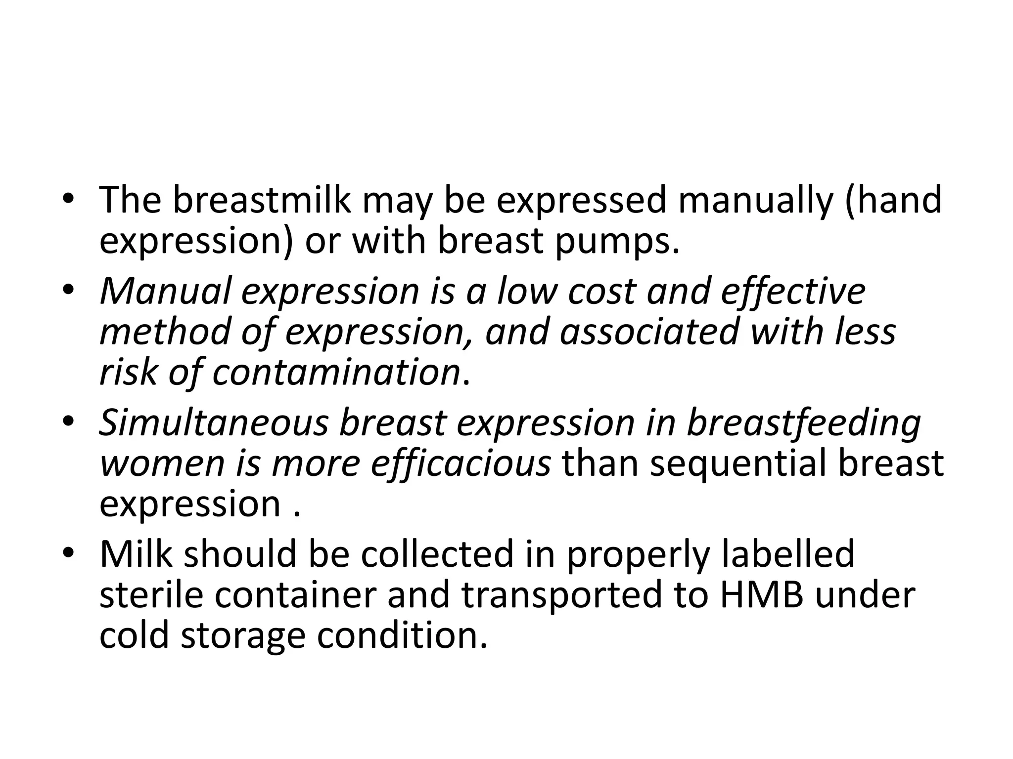 HUMAN MILK BANKING | PPTX