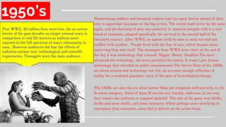 Horror movie history timeline | PPTX