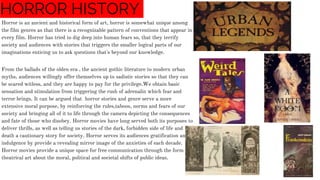 Horror movie history timeline | PPTX
