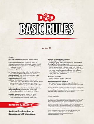 D&D Basic Rules | PDF
