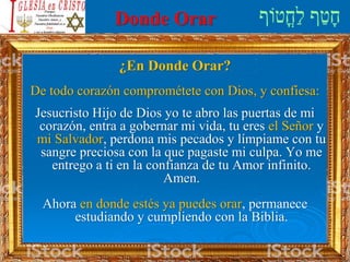 Donde orar.ppt