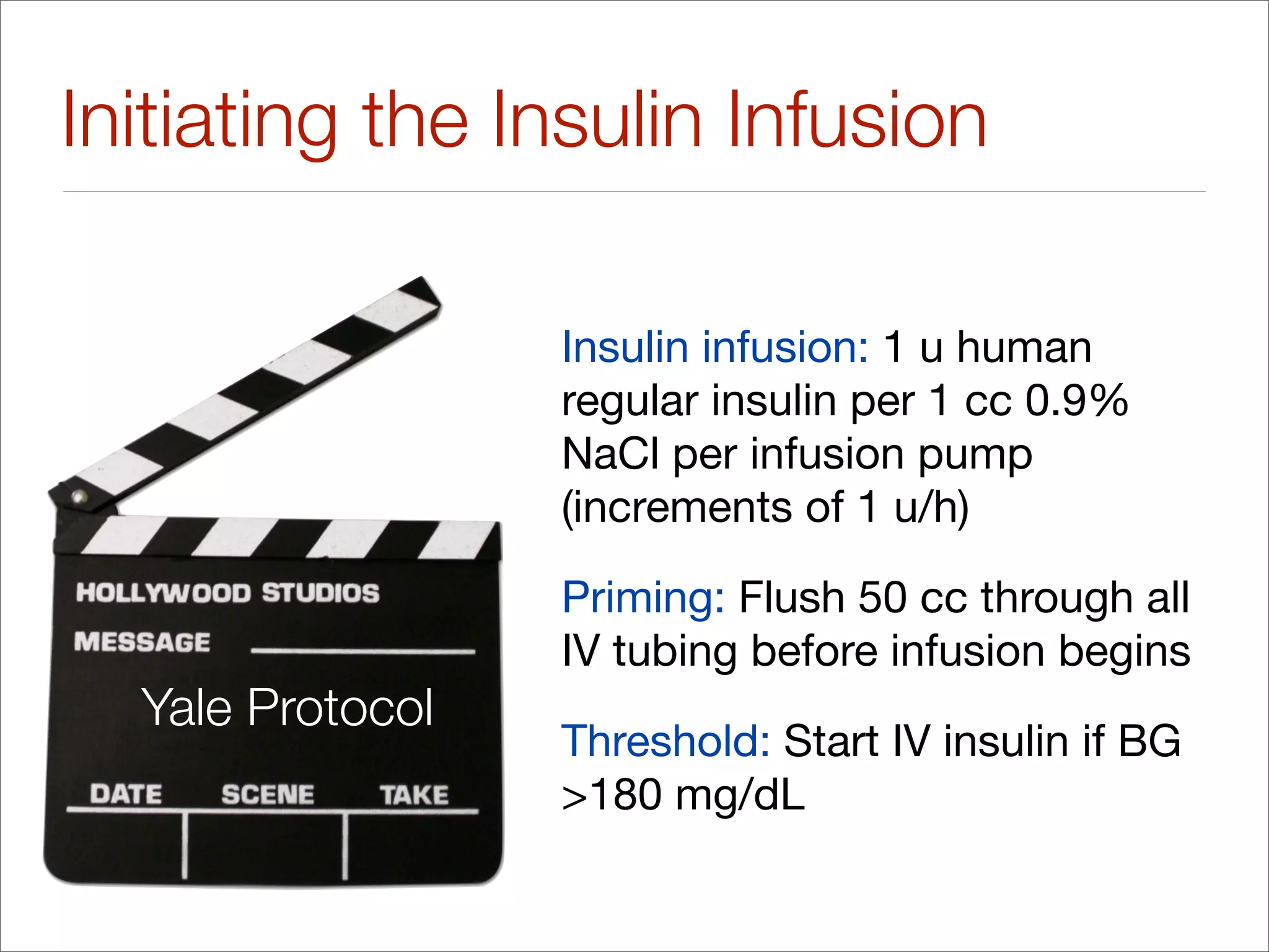 Yale Insulin Infusion Protocol | PDF