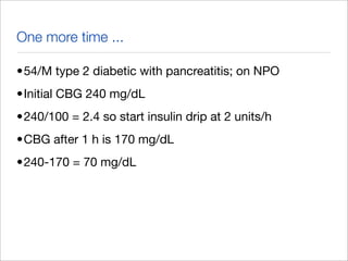 Yale Insulin Infusion Protocol | PDF