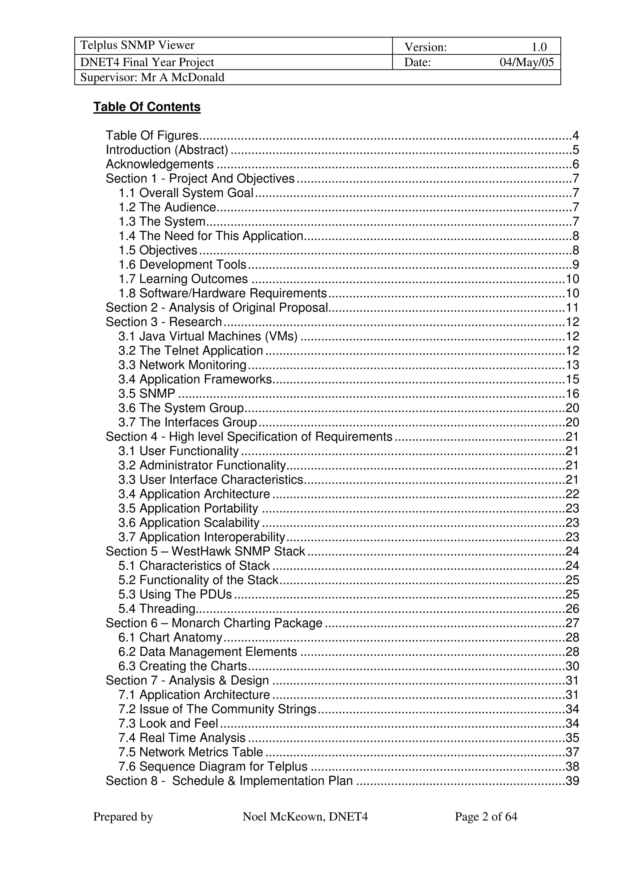 BSc Software Development - Final Year Project | PDF