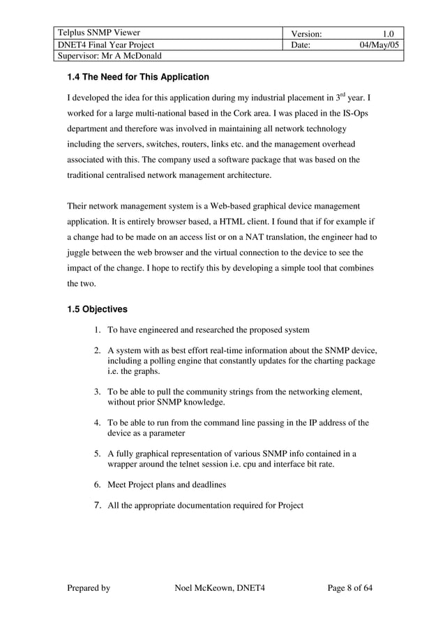 BSc Software Development - Final Year Project | PDF