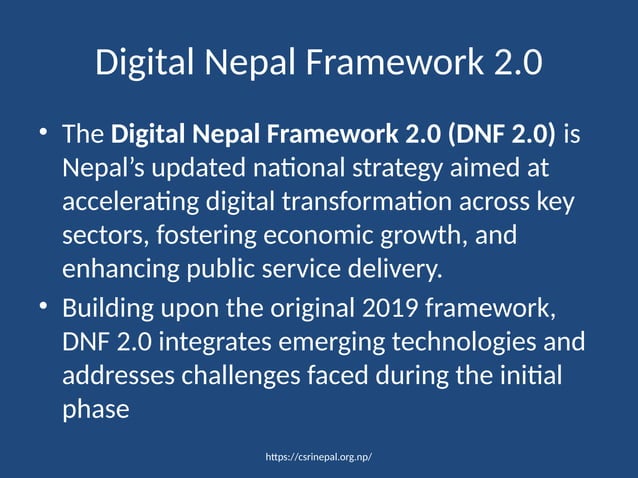 DNF 2.0 Implementations Challenges in Nepal | PPTX
