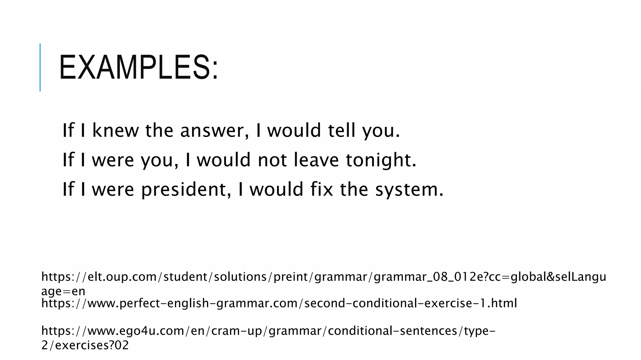 Conditional sentences | PPTX