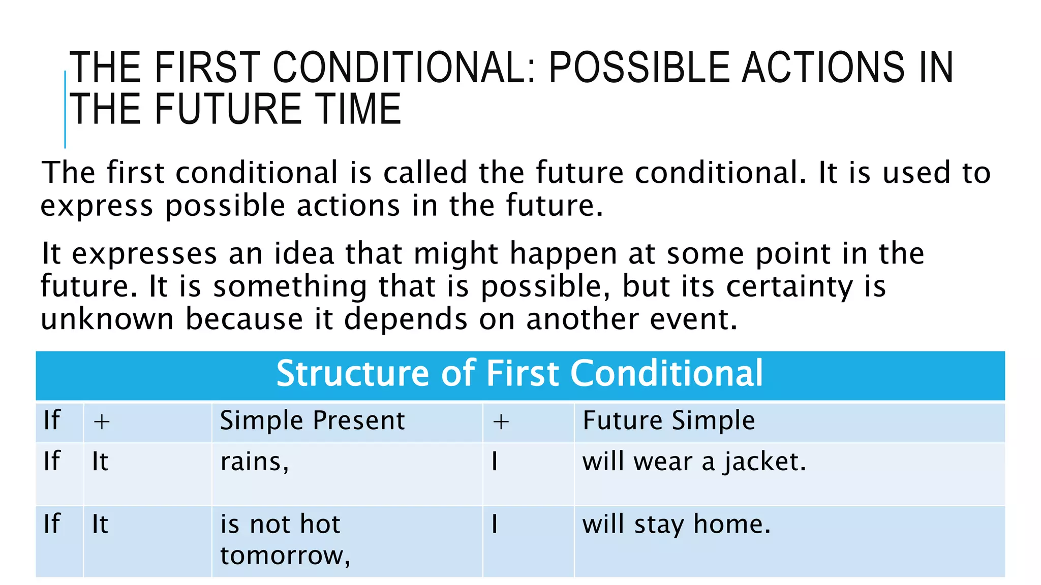 Conditional sentences | PPTX