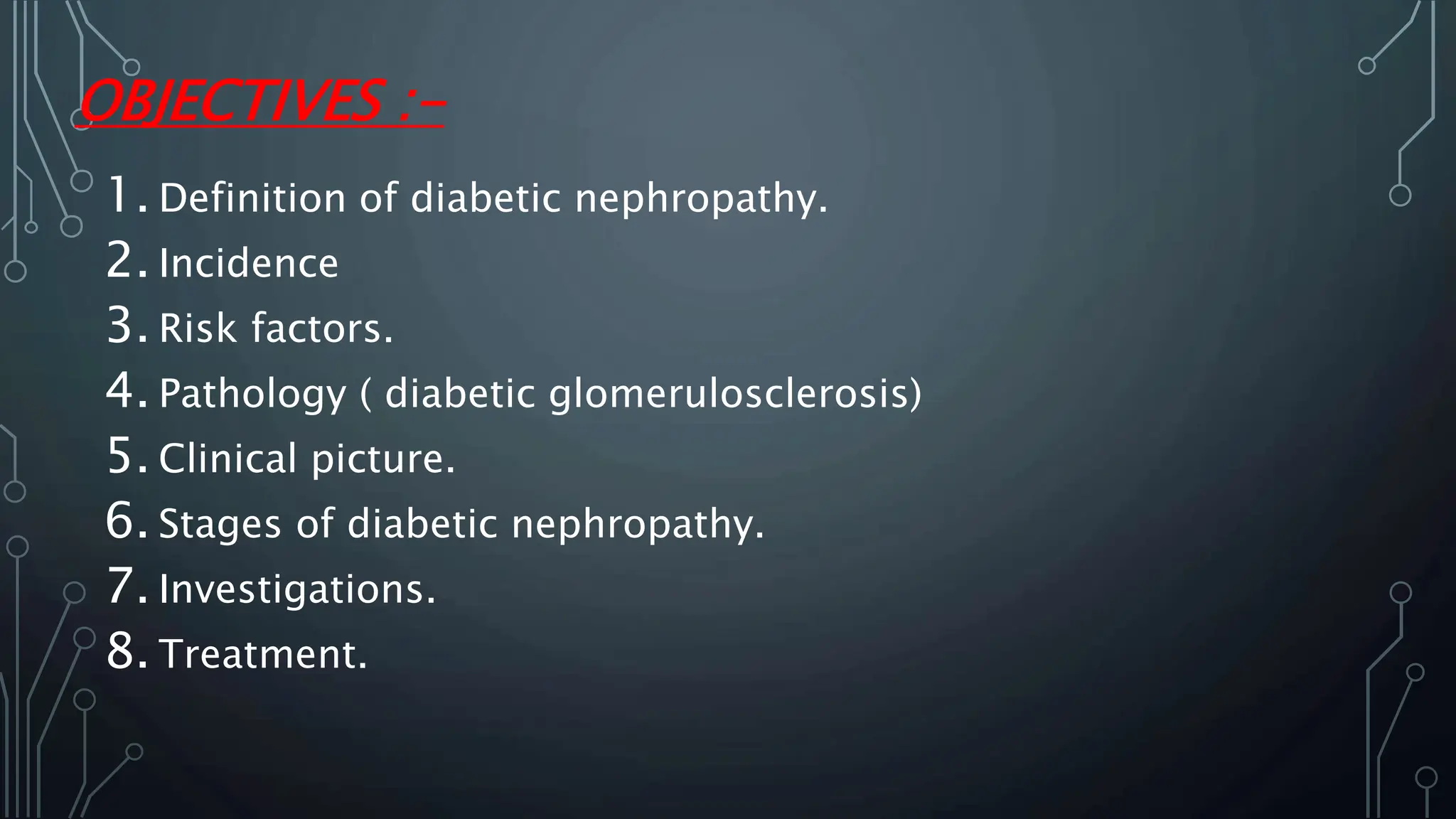 Diabetic nephropathy internal medicine presentation | PPTX