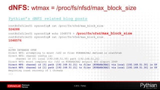 Sharing experience implementing Direct NFS | PPTX