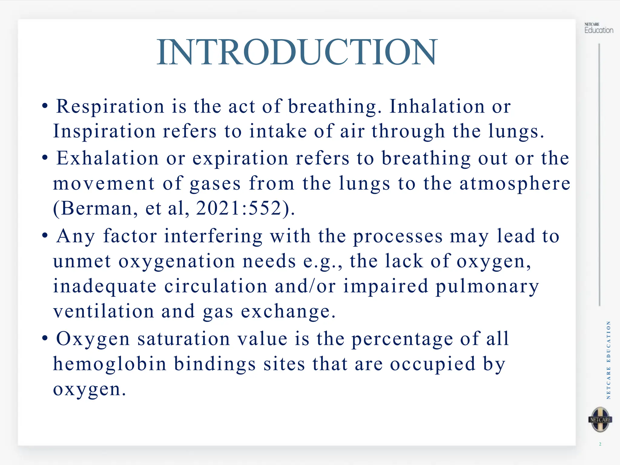 Oxygenation needs Presentation presentation | PDF