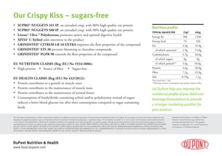 CRISPY KISS – SUGARS-FREE | PPT
