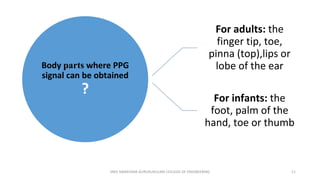 Heamodynamic Monitoring System Using Photoplethysmography | PPT
