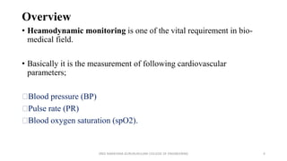 Heamodynamic Monitoring System Using Photoplethysmography | PPTX