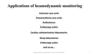 Heamodynamic Monitoring System Using Photoplethysmography | PPTX