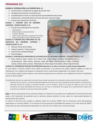 Punción seca en el paciente neurológico - DNHS | PDF
