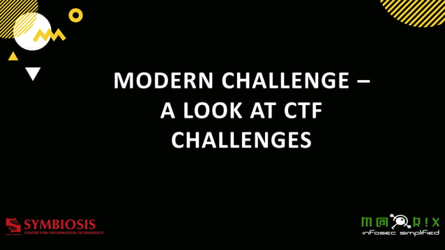 A closer look at CTF challenges | PPTX