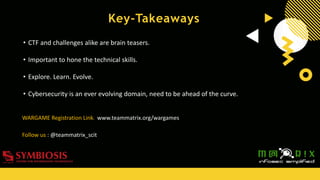 A closer look at CTF challenges | PPTX