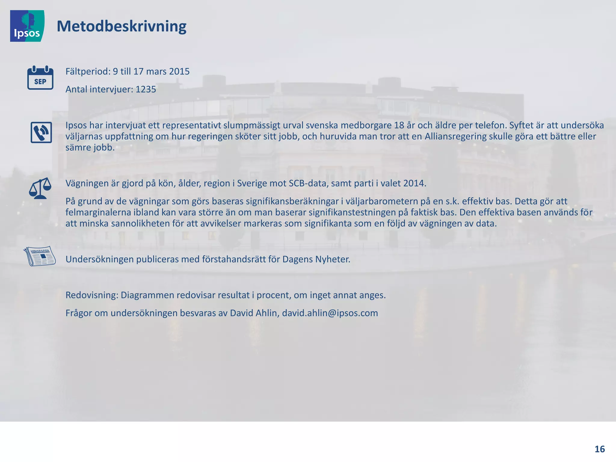 Dn ipsos betyg på regering och opposition 150319 | PPT