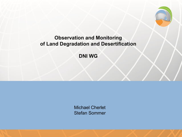 Michael CHERLET "Baseline information and monitoring for integrated assessment of DLD" | PPT