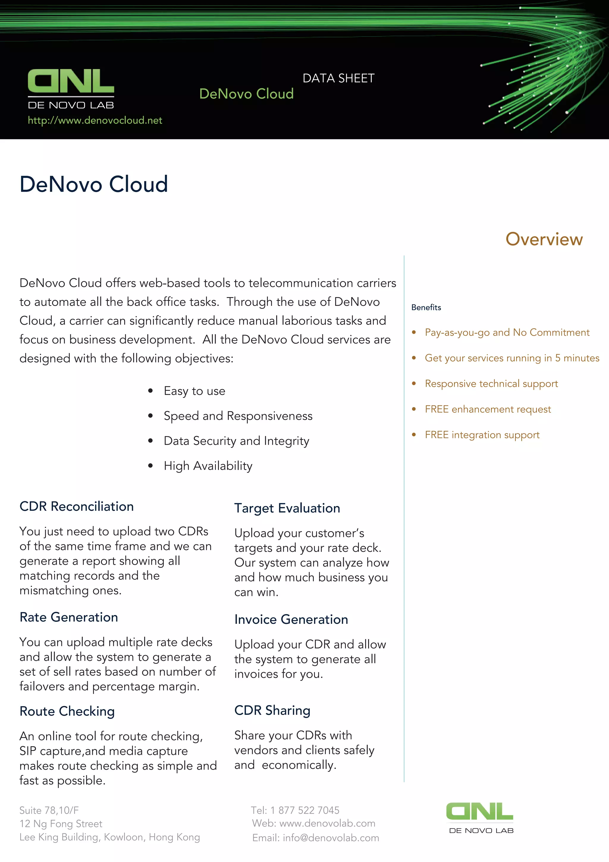 Dnl back office cloud | PDF