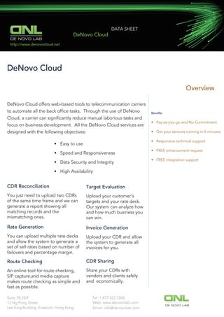 Dnl back office cloud | PDF