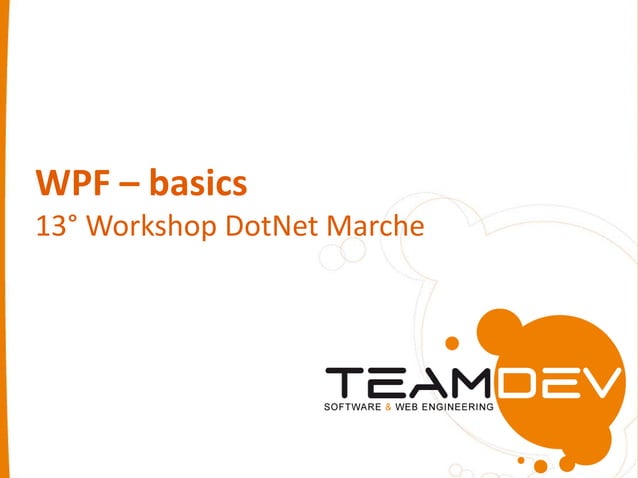 WPF basics | PPT