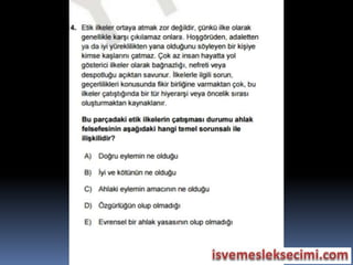 ÖSYM TYT felsefe soruları | PPTX