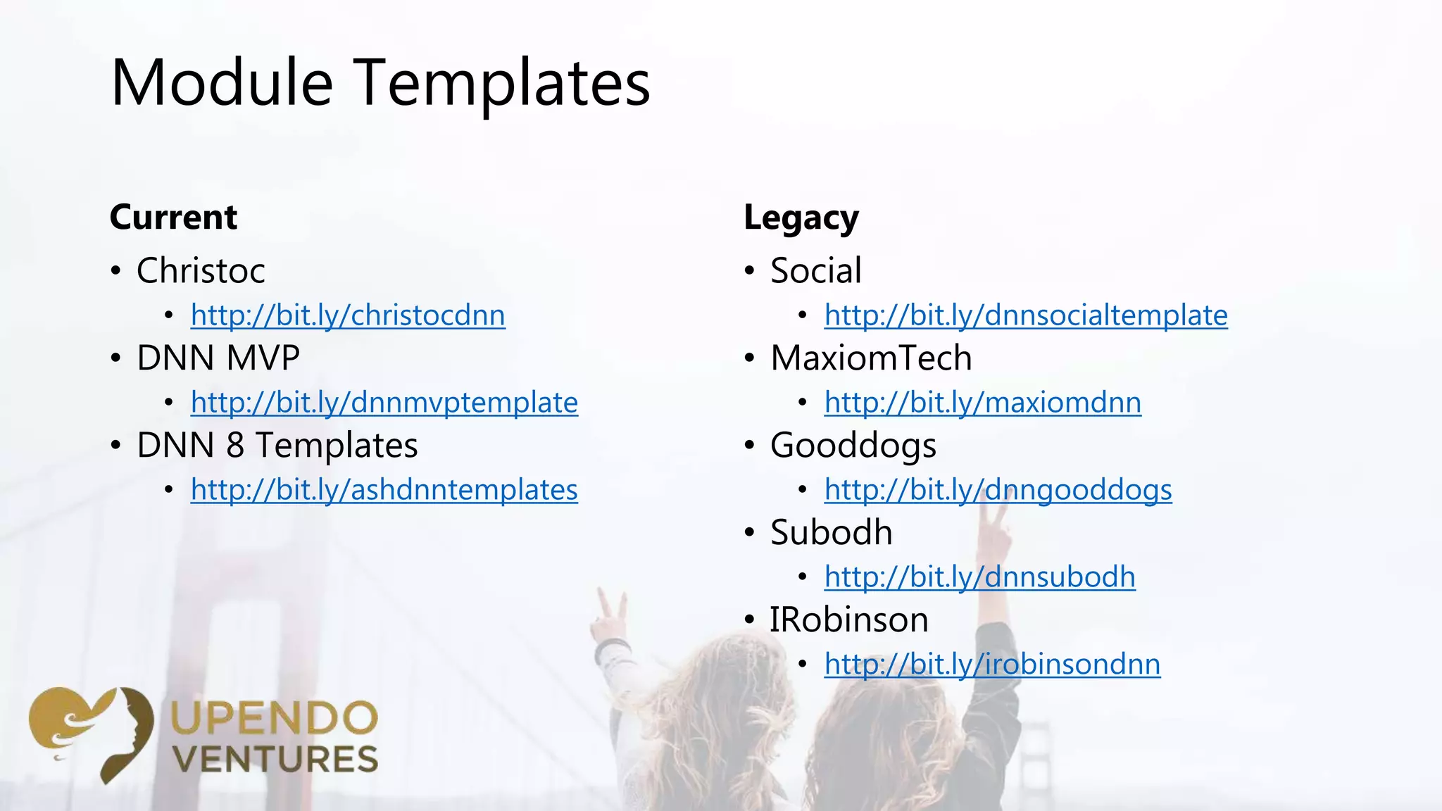 DNN-Connect 2019: Build a Module in Minutes | PPT