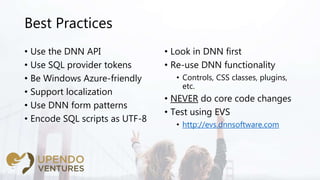 DNN-Connect 2019: Build a Module in Minutes | PPTX | Web Development ...