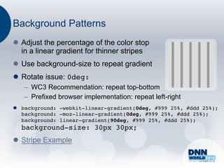 DotNetNuke World CSS3 | PDF | Web Development | Internet