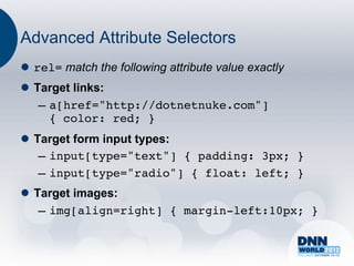 DotNetNuke World CSS3 | PDF | Web Development | Internet