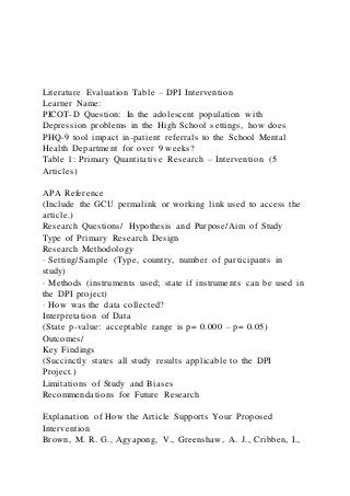 DNP-820A Translational Research and Evidence-Based PracticeLite | DOCX