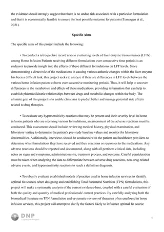 dnp capstone project examples from the expert | PDF