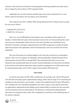 dnp capstone project examples from the expert | PDF