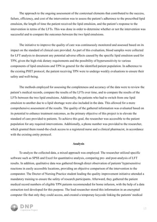 dnp capstone project examples from the expert | PDF