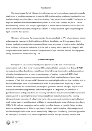 dnp capstone project examples from the expert | PDF