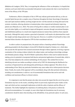 dnp capstone project examples from the expert | PDF