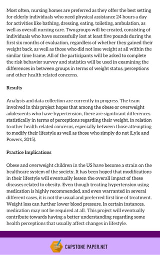 DNP Capstone Project Sample | PDF