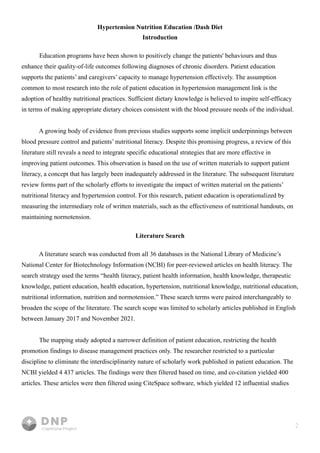 dnp capstone proposal examples from our service | PDF