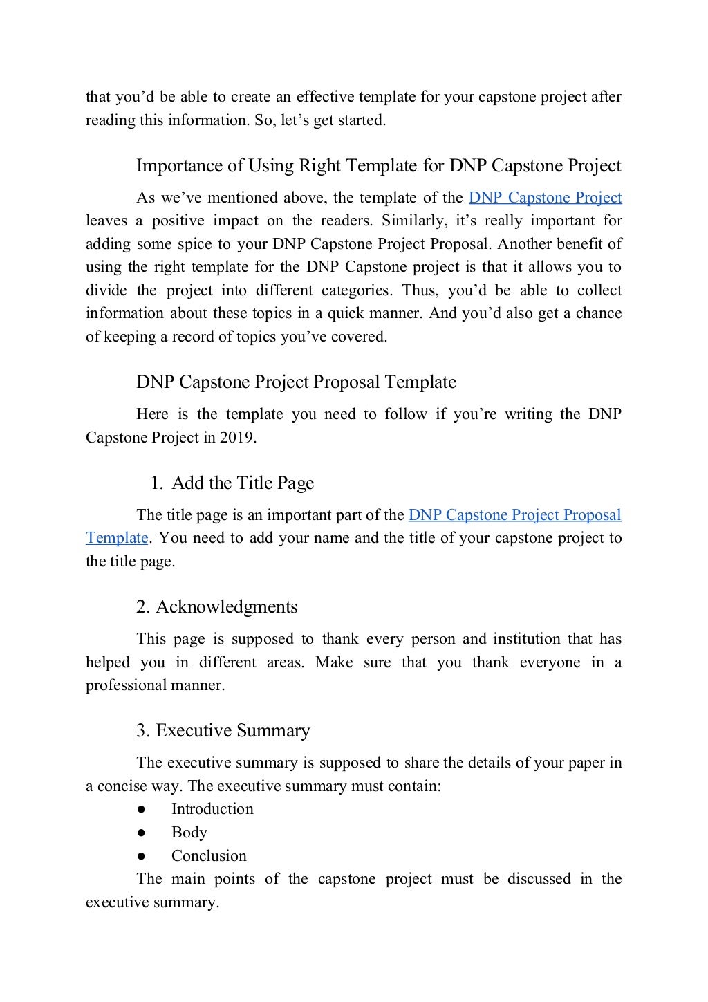 Dnp Capstone Project Proposal Template 2019