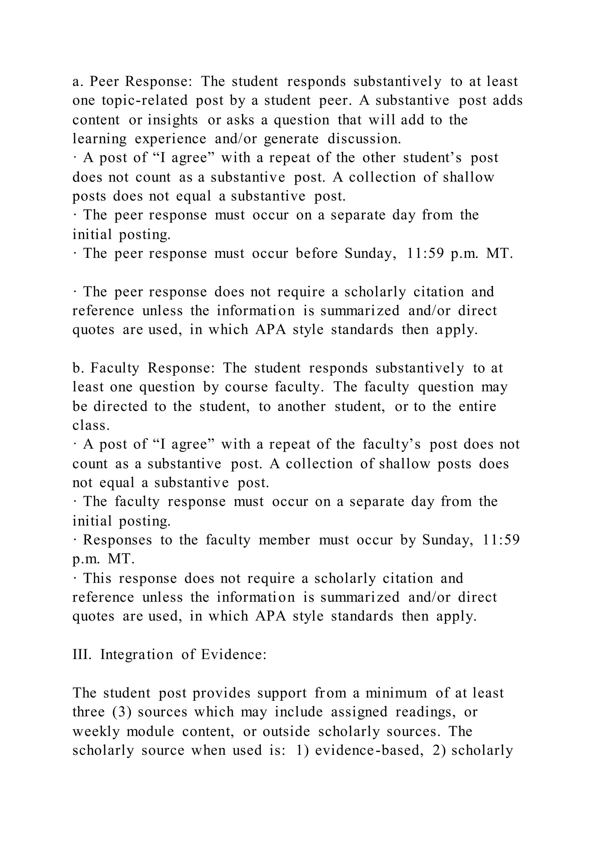 DNP Discussion Guidelines and Rubric PurposeThe purpose o | DOCX