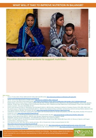 POSHAN District Nutrition Profile_Balangir_Odisha | PDF