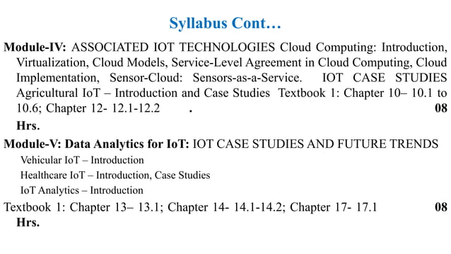Introduction to IoT syllabus_course outc | PPT