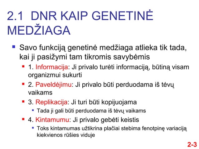 DNR ir RNR molekulinė struktūra | PPT