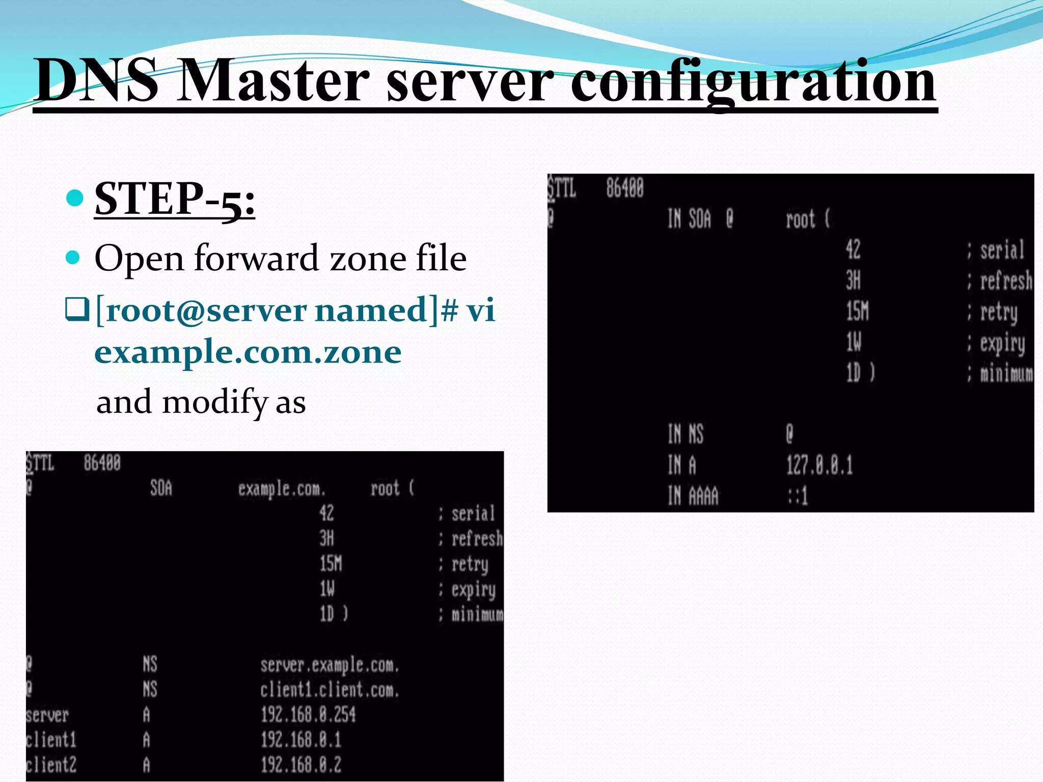 DNS server configuration | PPTX