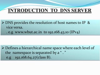 DNS server configuration | PPTX